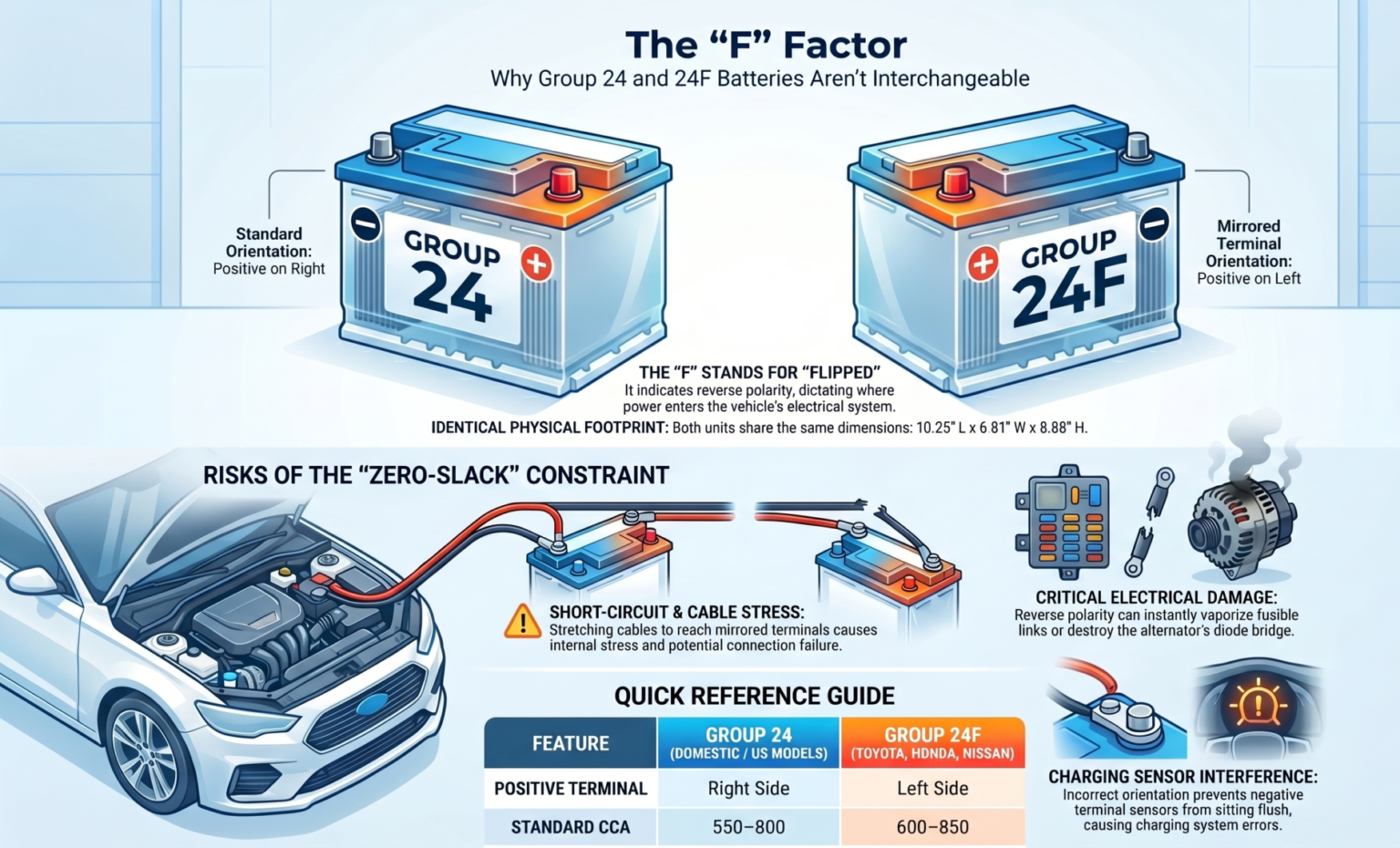 Difference Between 24f And 35 Battery